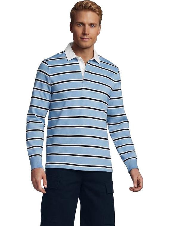 LANDS' END long sleeve rugby shirt